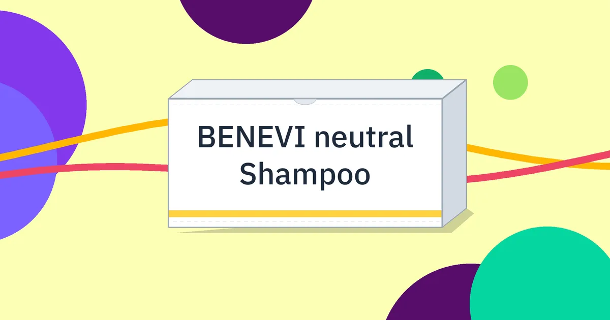 Symbolbild: Packung mit der Aufschrift BENEVI neutral Shampoo (PZN 05892109) – Verfügbarkeit und Bezug in Apotheken in Frankfurt am Main