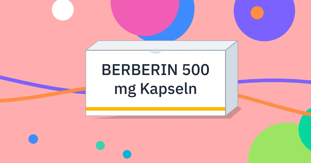 Symbolbild: Packung mit der Aufschrift BERBERIN 500 mg Kapseln (PZN 20897943) – Verfügbarkeit und Bezug in Apotheken in Frankfurt am Main