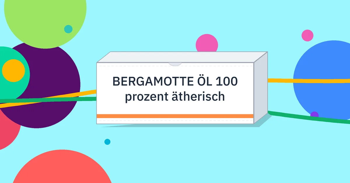 Symbolbild: Packung mit der Aufschrift BERGAMOTTE ÖL 100 prozent ätherisch (PZN 07204272) – Verfügbarkeit und Bezug in Apotheken in Frankfurt am Main