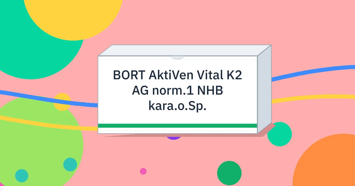 Symbolbild: Packung mit der Aufschrift BORT AktiVen Vital K2 AG norm.1 NHB kara.o.Sp. (PZN 12383928) – Verfügbarkeit und Bezug in Apotheken in Frankfurt am Main