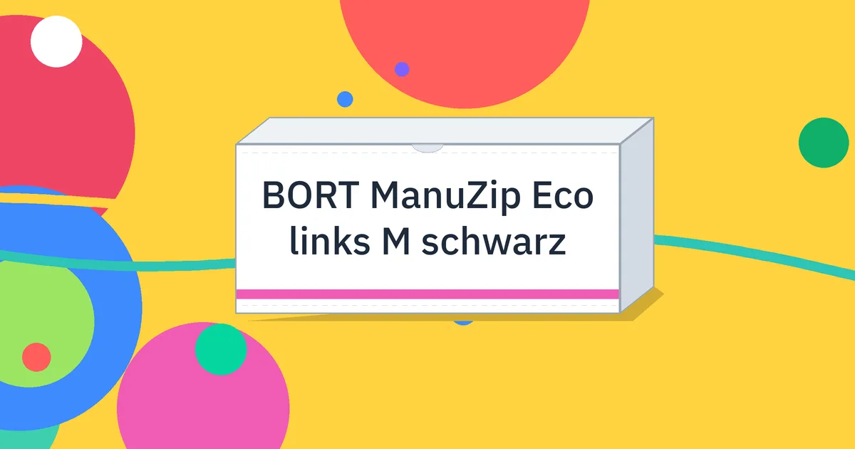 Symbolbild: Packung mit der Aufschrift BORT ManuZip Eco links M schwarz (PZN 10995366) – Verfügbarkeit und Bezug in Apotheken in Frankfurt am Main