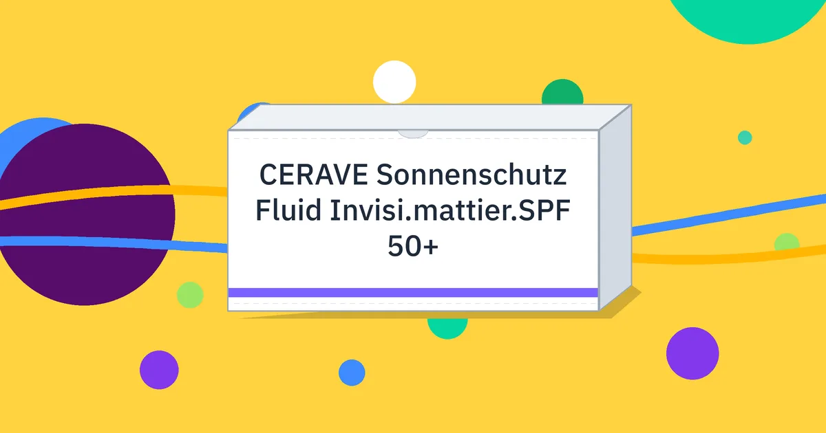 Symbolbild: Packung mit der Aufschrift CERAVE Sonnenschutz Fluid Invisi.mattier.SPF 50+ (PZN 20115679) – Verfügbarkeit und Bezug in Apotheken in Frankfurt am Main