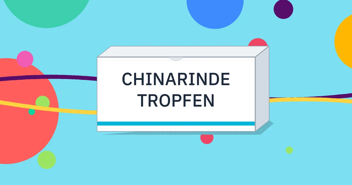 Symbolbild: Packung mit der Aufschrift CHINARINDE TROPFEN (PZN 14282462) – Verfügbarkeit und Bezug in Apotheken in Frankfurt am Main