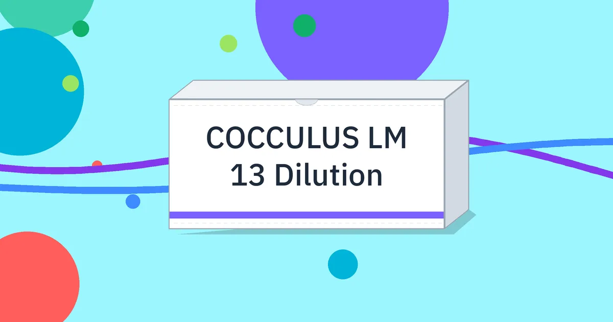 Symbolbild: Packung mit der Aufschrift COCCULUS LM 13 Dilution (PZN 12824976) – Verfügbarkeit und Bezug in Apotheken in Frankfurt am Main