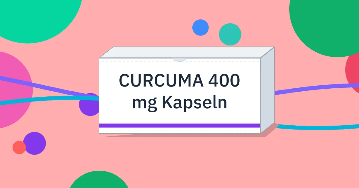Symbolbild: Packung mit der Aufschrift CURCUMA 400 mg Kapseln (PZN 10917389) – Verfügbarkeit und Bezug in Apotheken in Frankfurt am Main