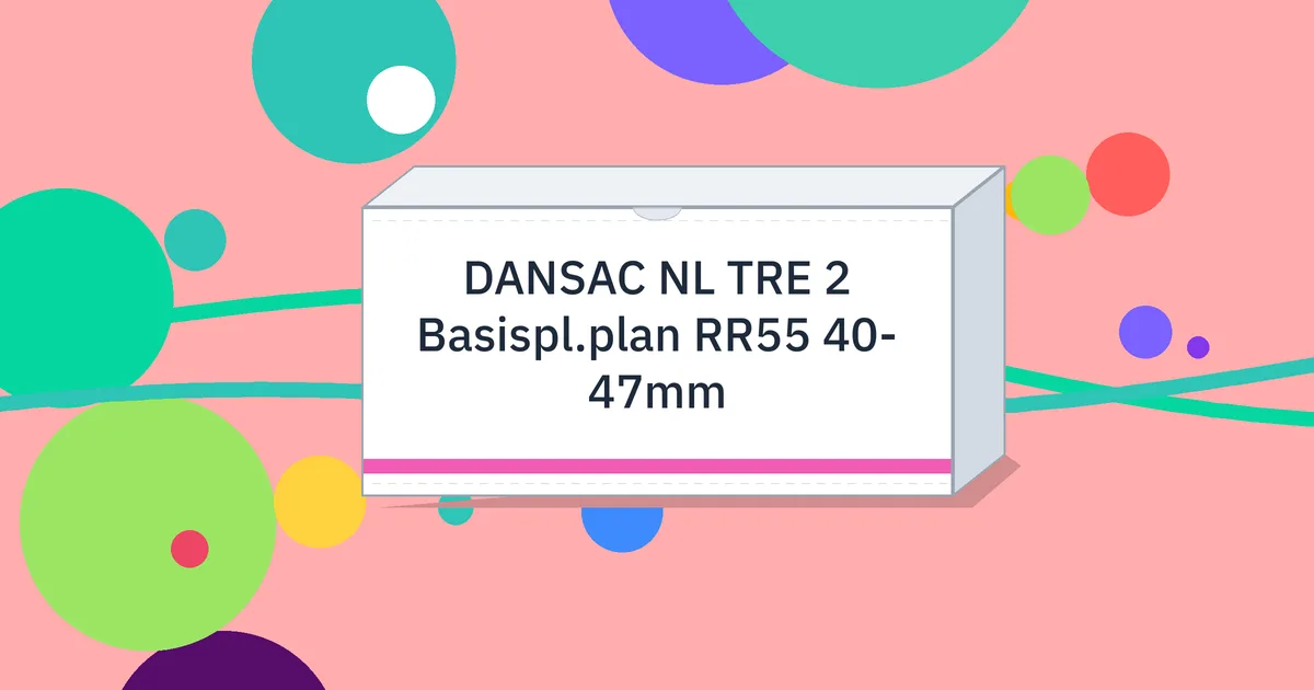 Symbolbild: Packung mit der Aufschrift DANSAC NL TRE 2 Basispl.plan RR55 40-47mm (PZN 15302712) – Verfügbarkeit und Bezug in Apotheken in Frankfurt am Main
