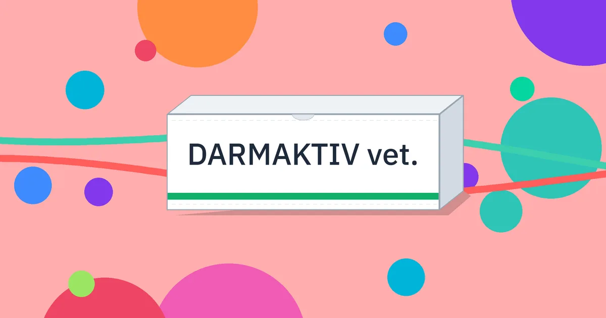 Symbolbild: Packung mit der Aufschrift DARMAKTIV vet. (PZN 02487503) – Verfügbarkeit und Bezug in Apotheken in Frankfurt am Main