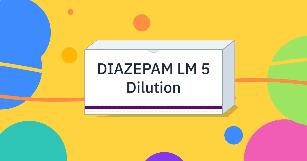 Symbolbild: Packung mit der Aufschrift DIAZEPAM LM 5 Dilution (PZN 12840751) – Verfügbarkeit und Bezug in Apotheken in Frankfurt am Main