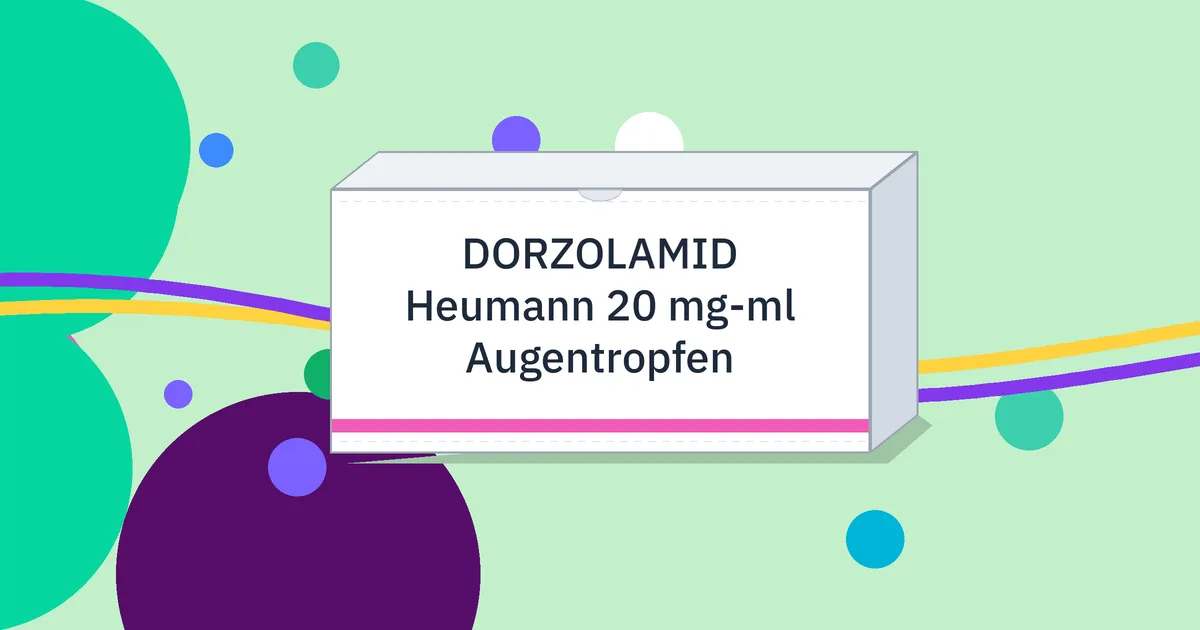 Symbolbild: Packung mit der Aufschrift DORZOLAMID Heumann 20 mg-ml Augentropfen (PZN 09687300) – Verfügbarkeit und Bezug in Apotheken in Frankfurt am Main