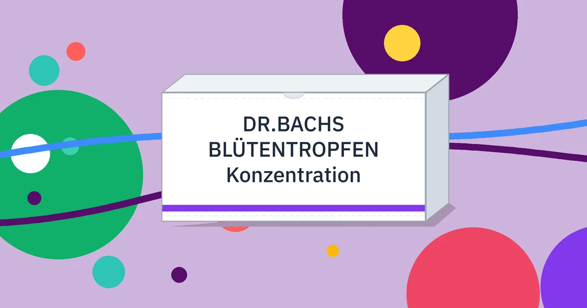 Symbolbild: Packung mit der Aufschrift DR.BACHS BLÜTENTROPFEN Konzentration (PZN 17194014) – Verfügbarkeit und Bezug in Apotheken in Frankfurt am Main
