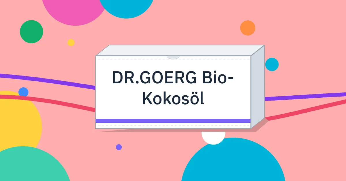 Symbolbild: Packung mit der Aufschrift DR.GOERG Bio-Kokosöl (PZN 10038363) – Verfügbarkeit und Bezug in Apotheken in Frankfurt am Main