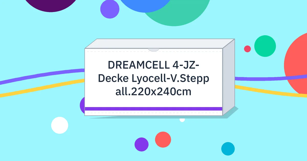 Symbolbild: Packung mit der Aufschrift DREAMCELL 4-JZ-Decke Lyocell-V.Stepp all.220x240cm (PZN 18336373) – Verfügbarkeit und Bezug in Apotheken in Frankfurt am Main