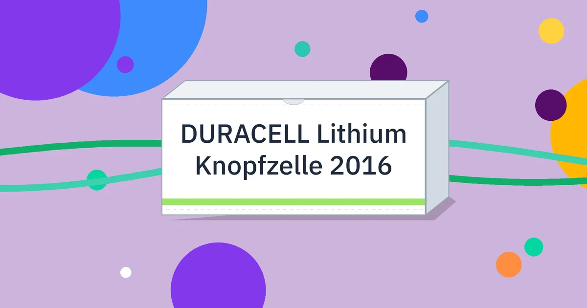 Symbolbild: Packung mit der Aufschrift DURACELL Lithium Knopfzelle 2016 (PZN 14285609) – Verfügbarkeit und Bezug in Apotheken in Frankfurt am Main