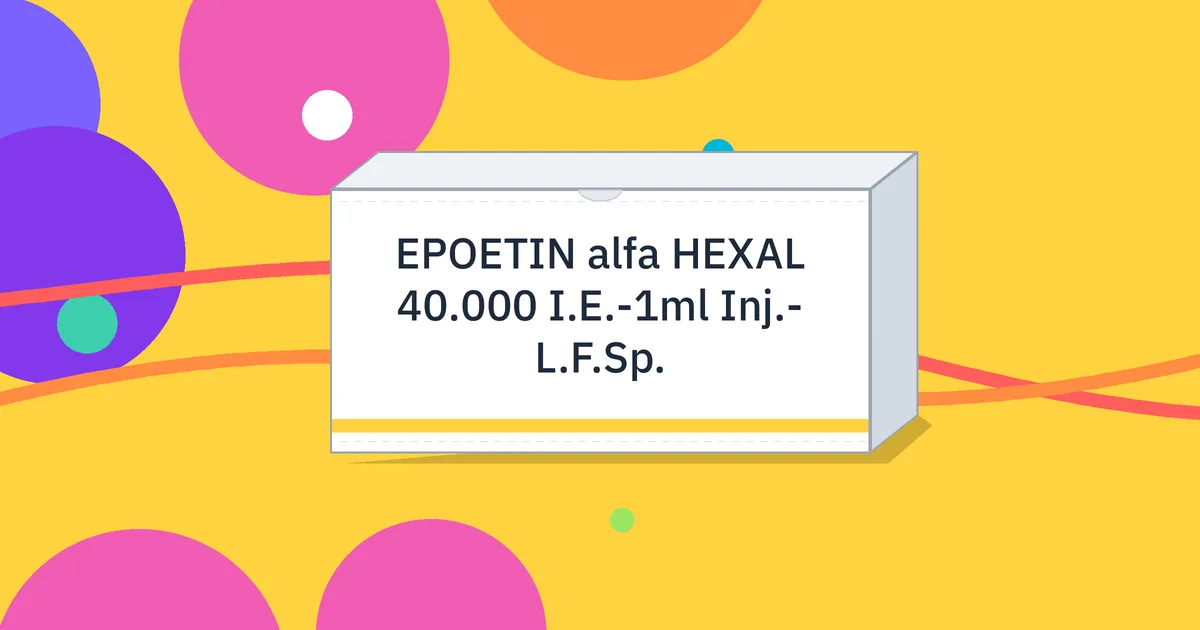 Symbolbild: Packung mit der Aufschrift EPOETIN alfa HEXAL 40.000 I.E.-1ml Inj.-L.F.Sp. (PZN 00579017) – Verfügbarkeit und Bezug in Apotheken in Frankfurt am Main