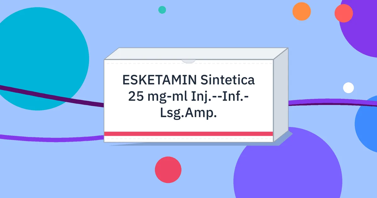 Symbolbild: Packung mit der Aufschrift ESKETAMIN Sintetica 25 mg-ml Inj.--Inf.-Lsg.Amp. (PZN 16731160) – Verfügbarkeit und Bezug in Apotheken in Frankfurt am Main