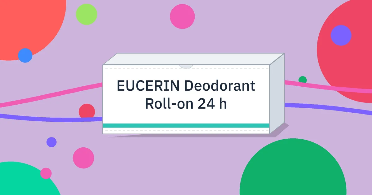 Symbolbild: Packung mit der Aufschrift EUCERIN Deodorant Roll-on 24 h (PZN 09289456) – Verfügbarkeit und Bezug in Apotheken in Frankfurt am Main