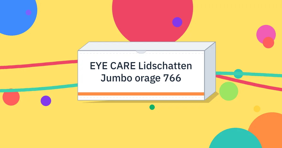 Symbolbild: Packung mit der Aufschrift EYE CARE Lidschatten Jumbo orage 766 (PZN 11058439) – Verfügbarkeit und Bezug in Apotheken in Frankfurt am Main