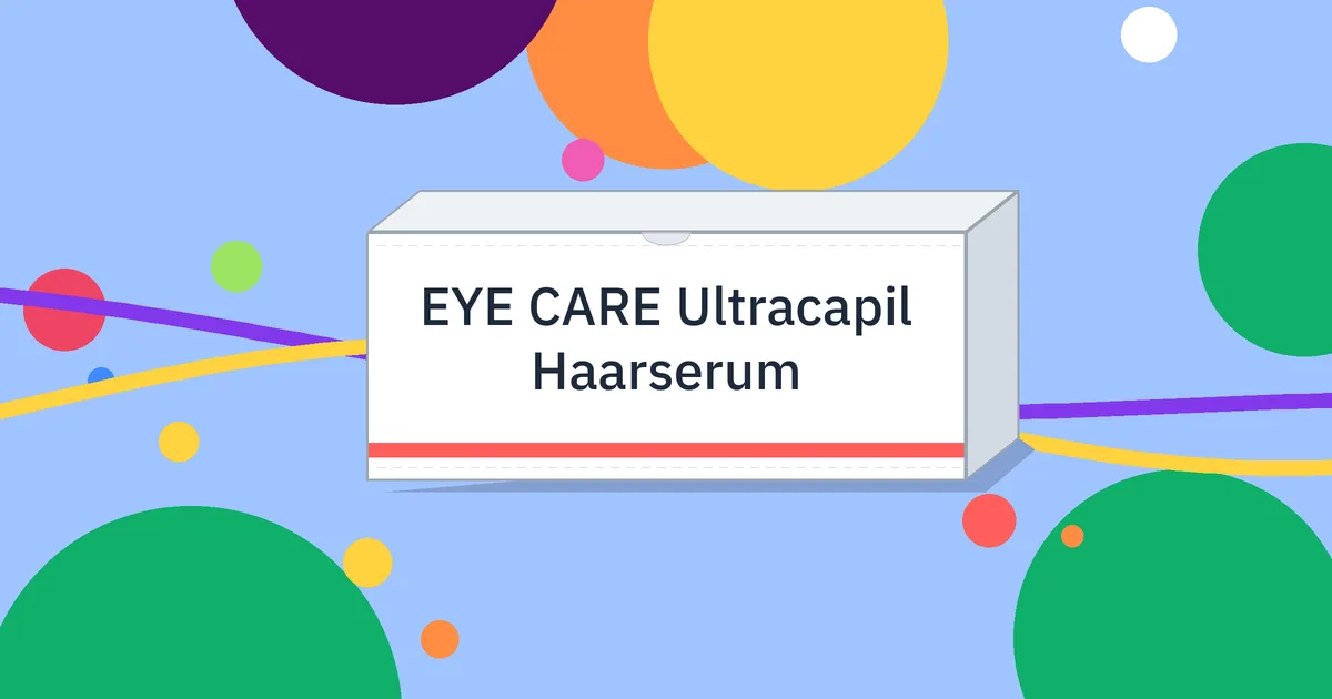Symbolbild: Packung mit der Aufschrift EYE CARE Ultracapil Haarserum (PZN 18413317) – Verfügbarkeit und Bezug in Apotheken in Frankfurt am Main