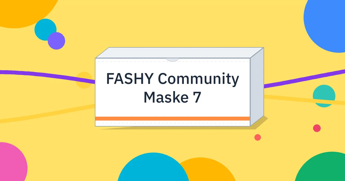 Symbolbild: Packung mit der Aufschrift FASHY Community Maske 7 (PZN 16867540) – Verfügbarkeit und Bezug in Apotheken in Frankfurt am Main