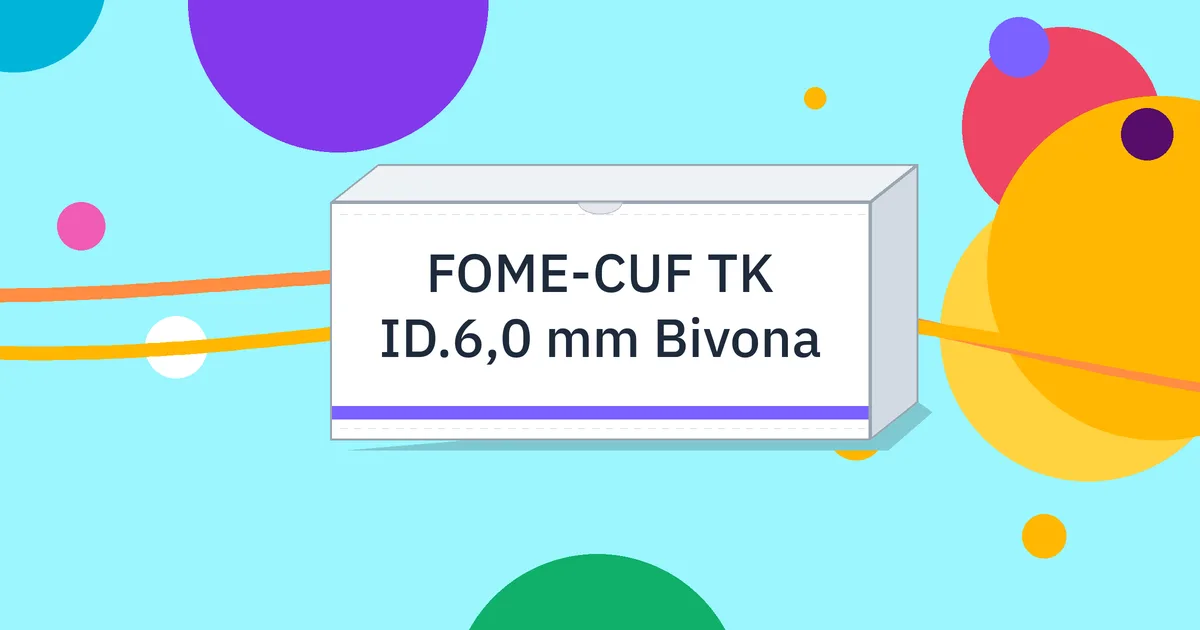 Symbolbild: Packung mit der Aufschrift FOME-CUF TK ID.6,0 mm Bivona (PZN 00625036) – Verfügbarkeit und Bezug in Apotheken in Frankfurt am Main