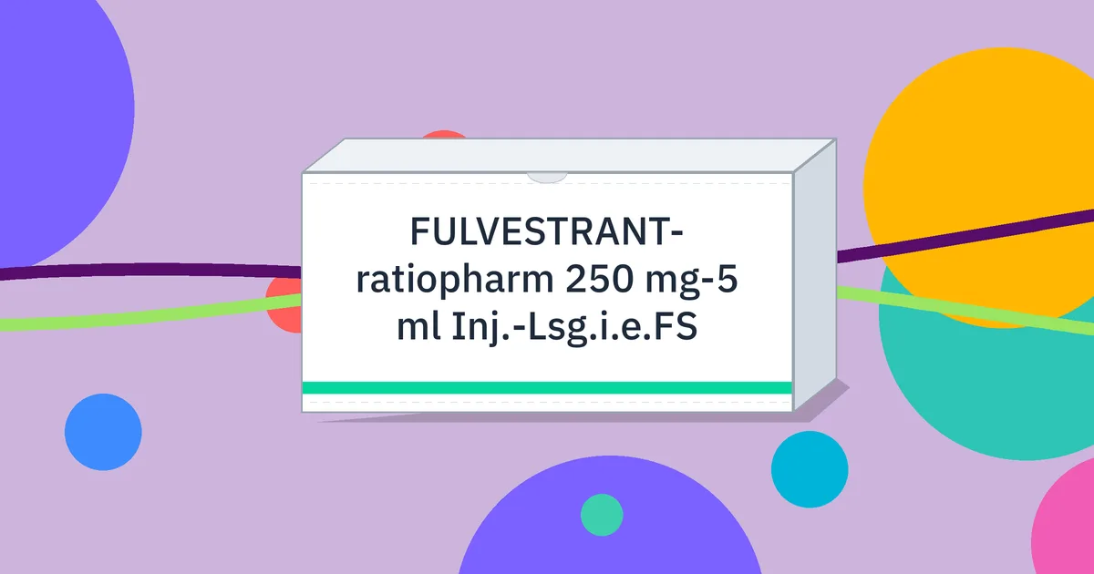 Symbolbild: Packung mit der Aufschrift FULVESTRANT-ratiopharm 250 mg-5 ml Inj.-Lsg.i.e.FS (PZN 16957303) – Verfügbarkeit und Bezug in Apotheken in Frankfurt am Main