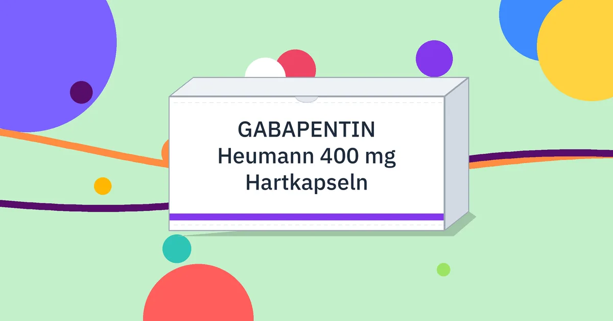 Symbolbild: Packung mit der Aufschrift GABAPENTIN Heumann 400 mg Hartkapseln (PZN 04379137) – Verfügbarkeit und Bezug in Apotheken in Frankfurt am Main