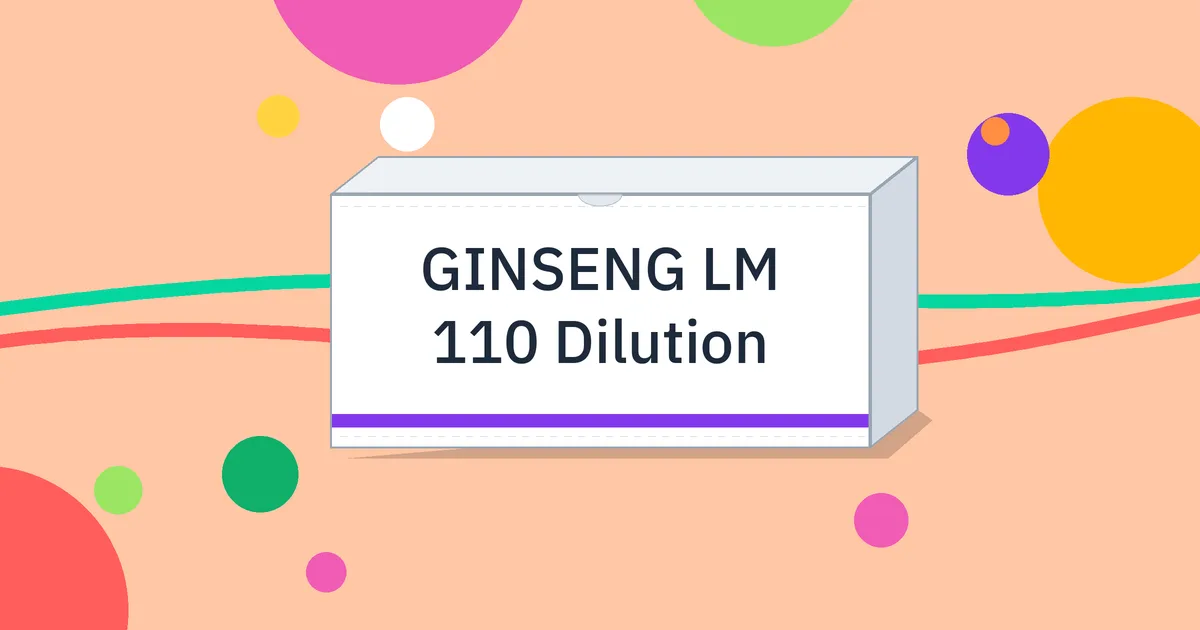 Symbolbild: Packung mit der Aufschrift GINSENG LM 110 Dilution (PZN 12878848) – Verfügbarkeit und Bezug in Apotheken in Frankfurt am Main