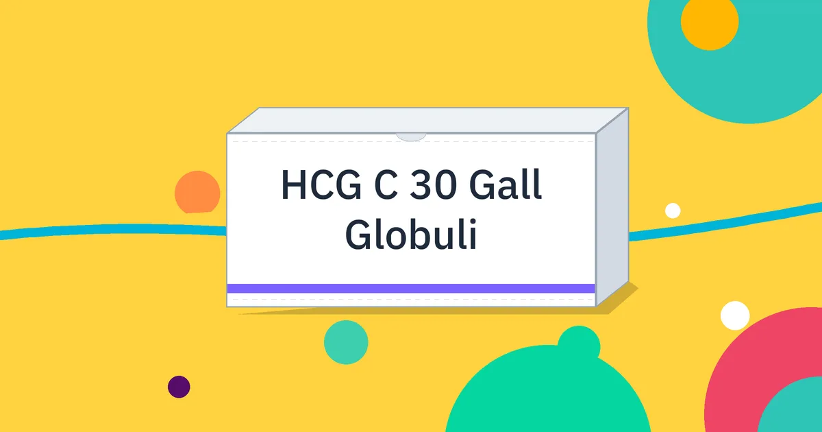 Symbolbild: Packung mit der Aufschrift HCG C 30 Gall Globuli (PZN 11658501) – Verfügbarkeit und Bezug in Apotheken in Frankfurt am Main