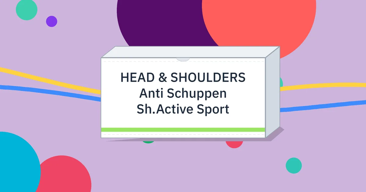 Symbolbild: Packung mit der Aufschrift HEAD & SHOULDERS Anti Schuppen Sh.Active Sport (PZN 09519169) – Verfügbarkeit und Bezug in Apotheken in Frankfurt am Main