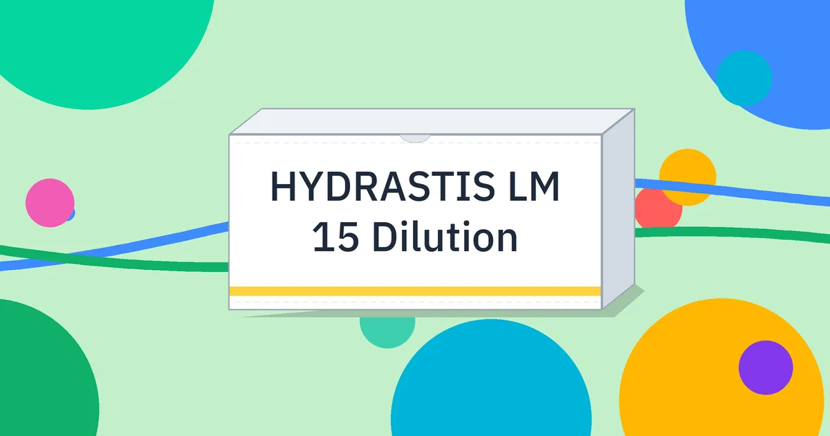 Symbolbild: Packung mit der Aufschrift HYDRASTIS LM 15 Dilution (PZN 12890157) – Verfügbarkeit und Bezug in Apotheken in Frankfurt am Main
