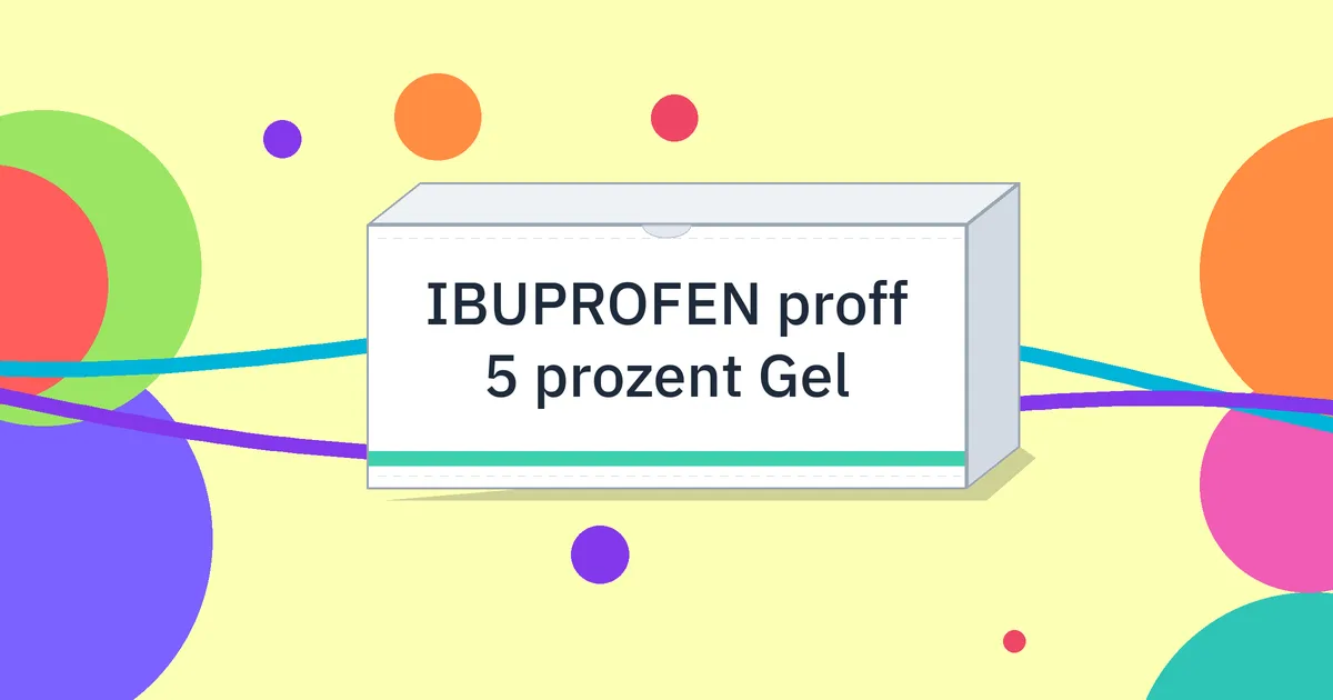 Symbolbild: Packung mit der Aufschrift IBUPROFEN proff 5 prozent Gel (PZN 10042092) – Verfügbarkeit und Bezug in Apotheken in Frankfurt am Main