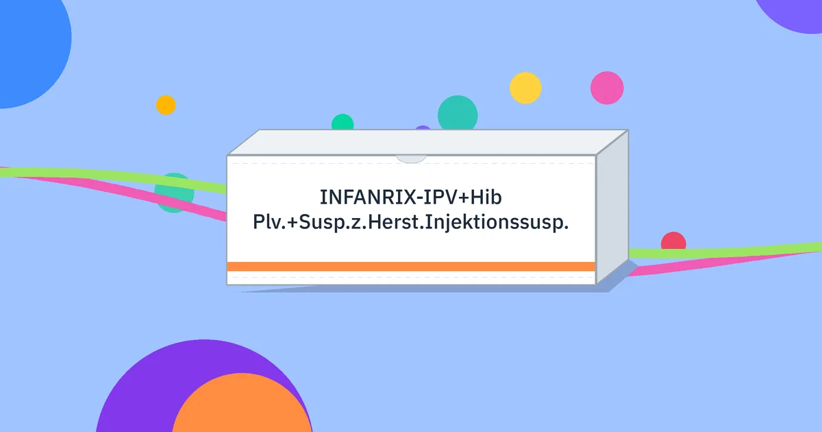 Symbolbild: Packung mit der Aufschrift INFANRIX-IPV+Hib Plv.+Susp.z.Herst.Injektionssusp. (PZN 08627715) – Verfügbarkeit und Bezug in Apotheken in Frankfurt am Main