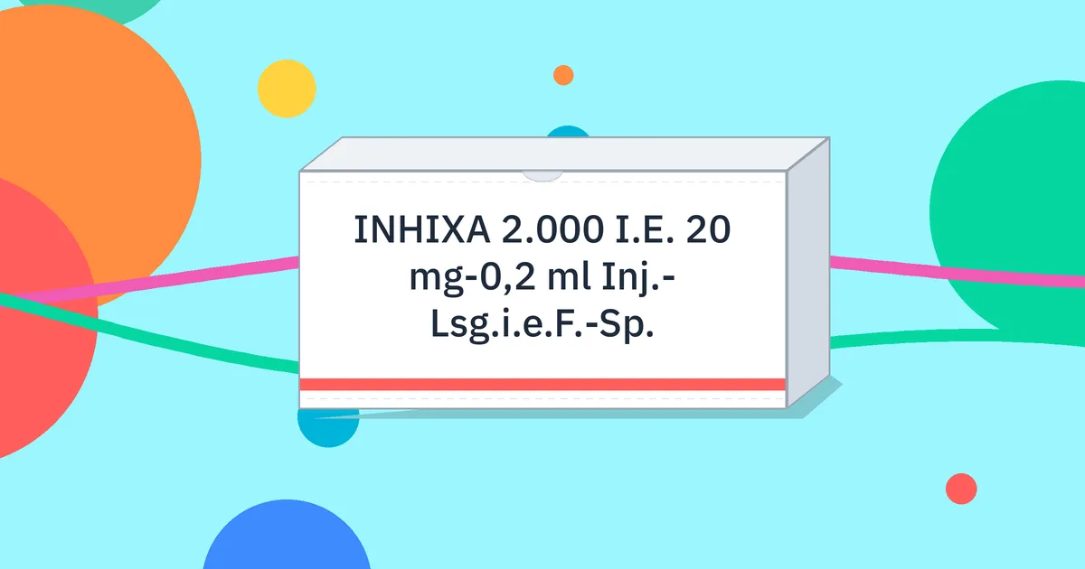 Symbolbild: Packung mit der Aufschrift INHIXA 2.000 I.E. 20 mg-0,2 ml Inj.-Lsg.i.e.F.-Sp. (PZN 18094421) – Verfügbarkeit und Bezug in Apotheken in Frankfurt am Main