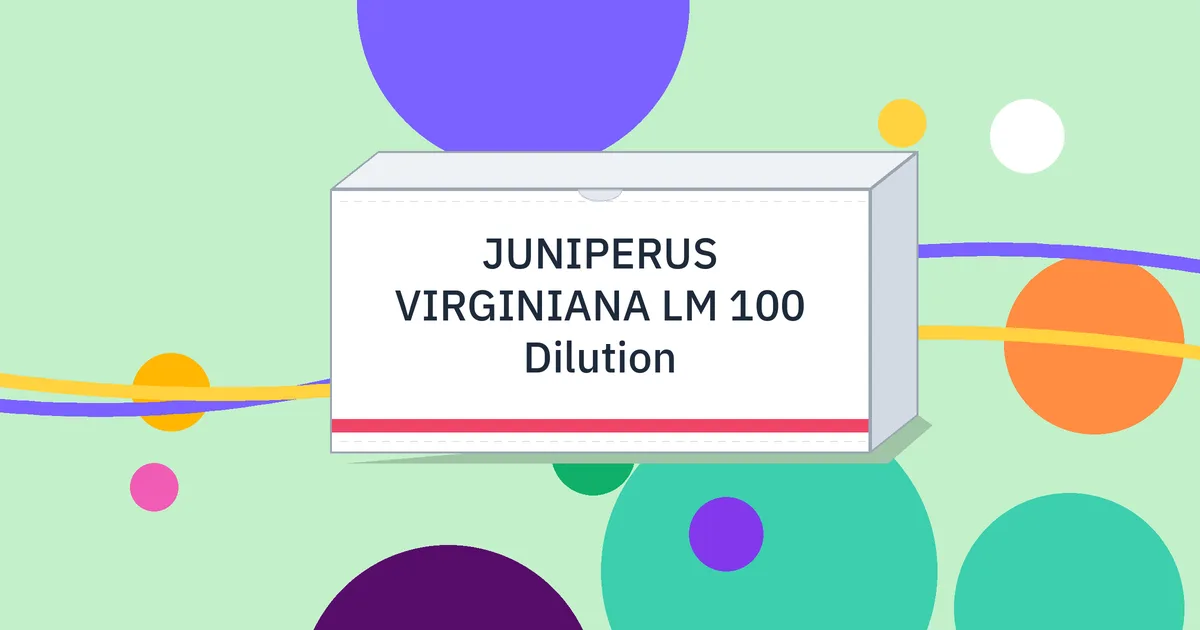 Symbolbild: Packung mit der Aufschrift JUNIPERUS VIRGINIANA LM 100 Dilution (PZN 13565382) – Verfügbarkeit und Bezug in Apotheken in Frankfurt am Main