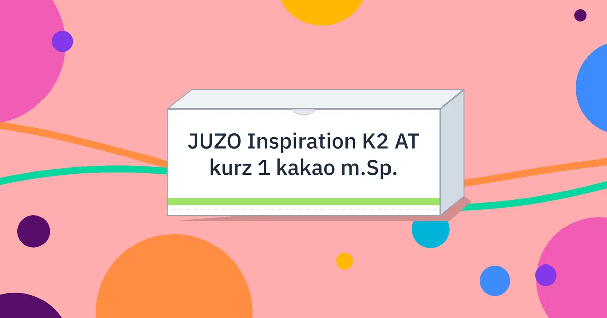Symbolbild: Packung mit der Aufschrift JUZO Inspiration K2 AT kurz 1 kakao m.Sp. (PZN 14930688) – Verfügbarkeit und Bezug in Apotheken in Frankfurt am Main