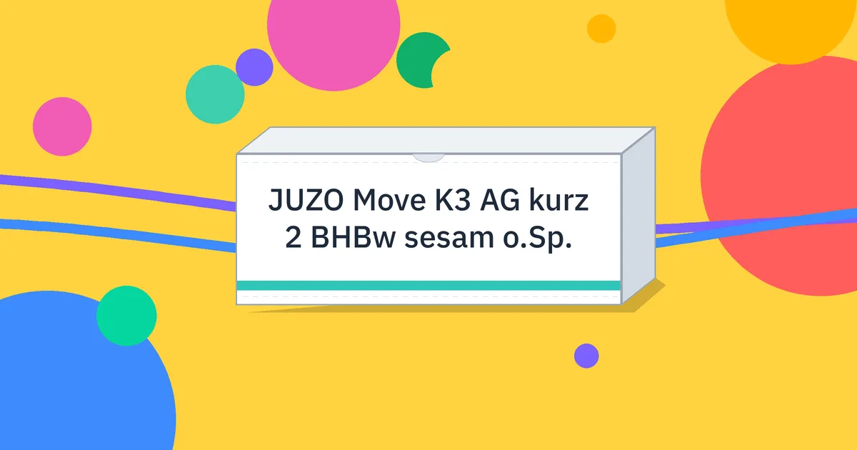 Symbolbild: Packung mit der Aufschrift JUZO Move K3 AG kurz 2 BHBw sesam o.Sp. (PZN 18581842) – Verfügbarkeit und Bezug in Apotheken in Frankfurt am Main
