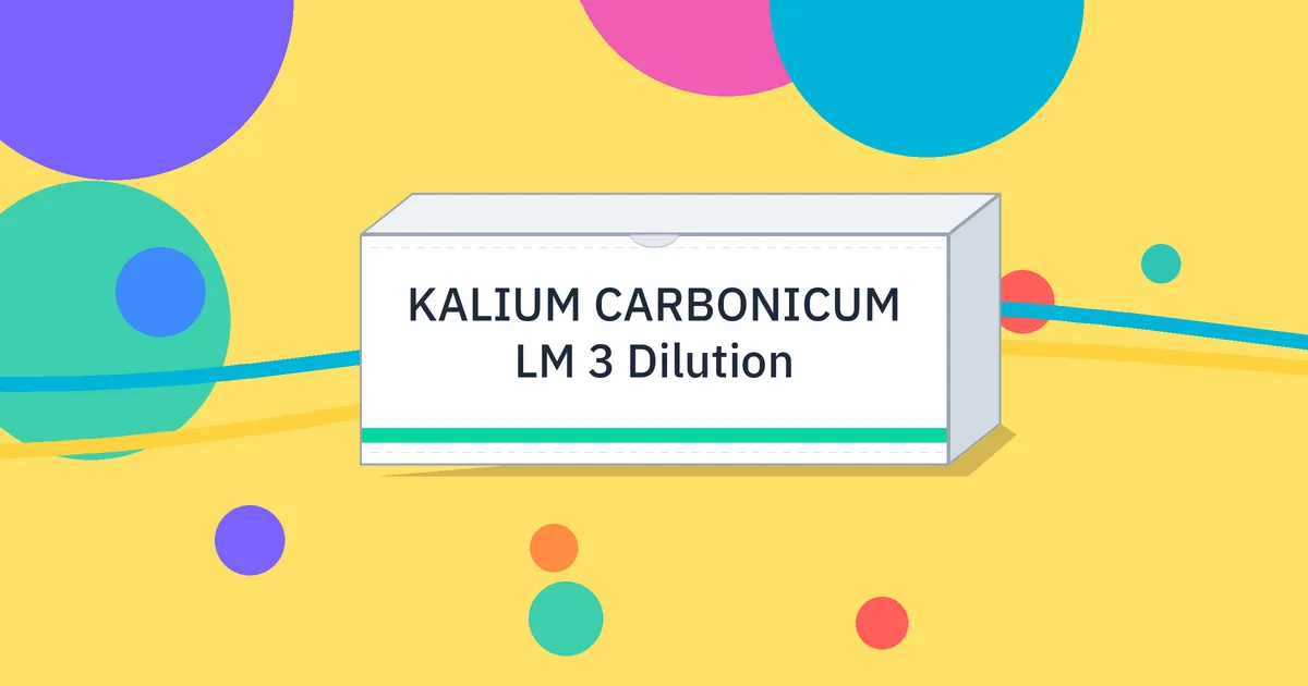 Symbolbild: Packung mit der Aufschrift KALIUM CARBONICUM LM 3 Dilution (PZN 12918217) – Verfügbarkeit und Bezug in Apotheken in Frankfurt am Main
