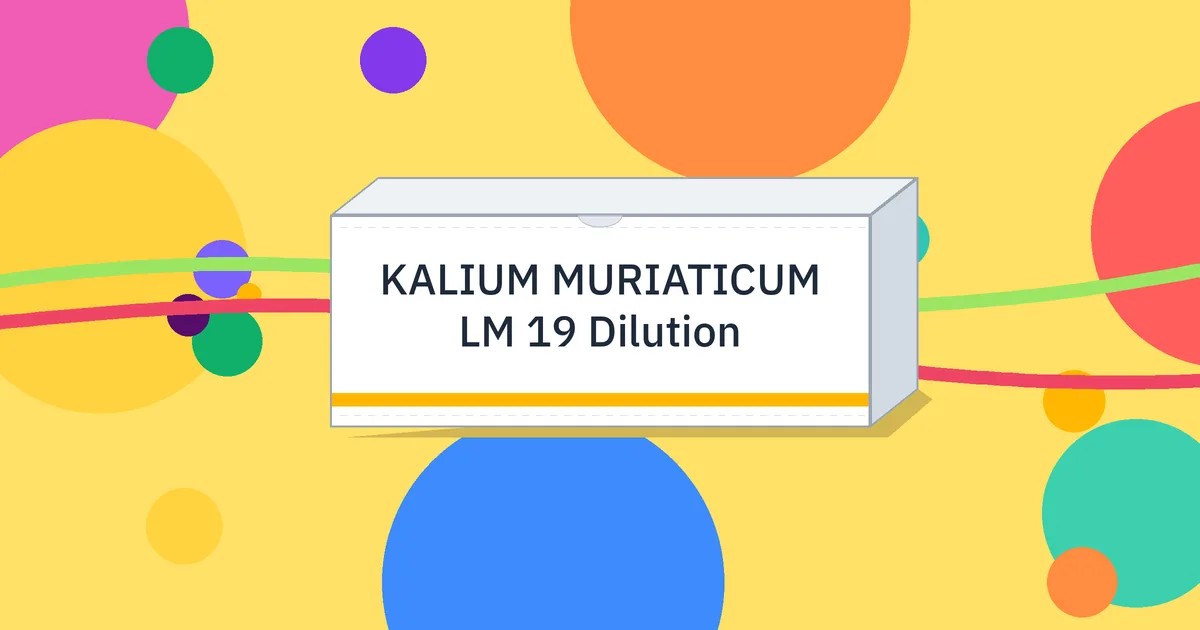 Symbolbild: Packung mit der Aufschrift KALIUM MURIATICUM LM 19 Dilution (PZN 12922905) – Verfügbarkeit und Bezug in Apotheken in Frankfurt am Main