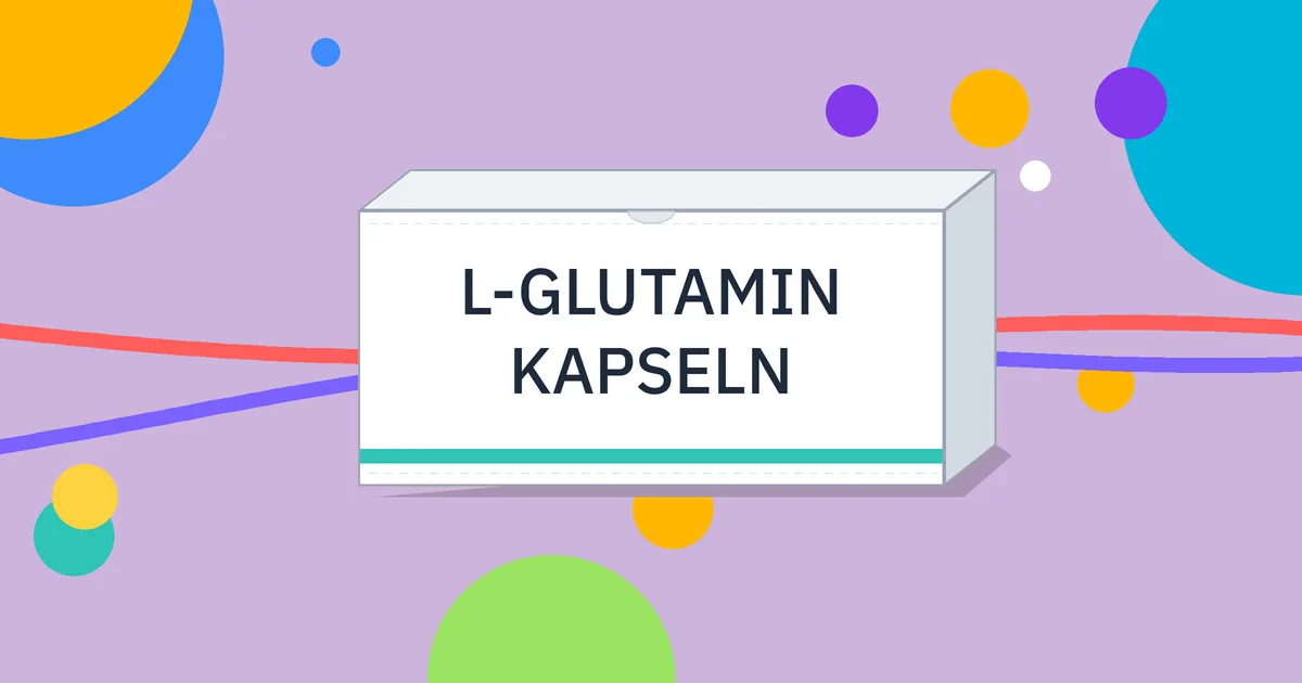 Symbolbild: Packung mit der Aufschrift L-GLUTAMIN KAPSELN (PZN 09238482) – Verfügbarkeit und Bezug in Apotheken in Frankfurt am Main