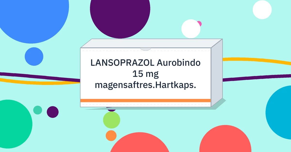 Symbolbild: Packung mit der Aufschrift LANSOPRAZOL Aurobindo 15 mg magensaftres.Hartkaps. (PZN 10945055) – Verfügbarkeit und Bezug in Apotheken in Frankfurt am Main