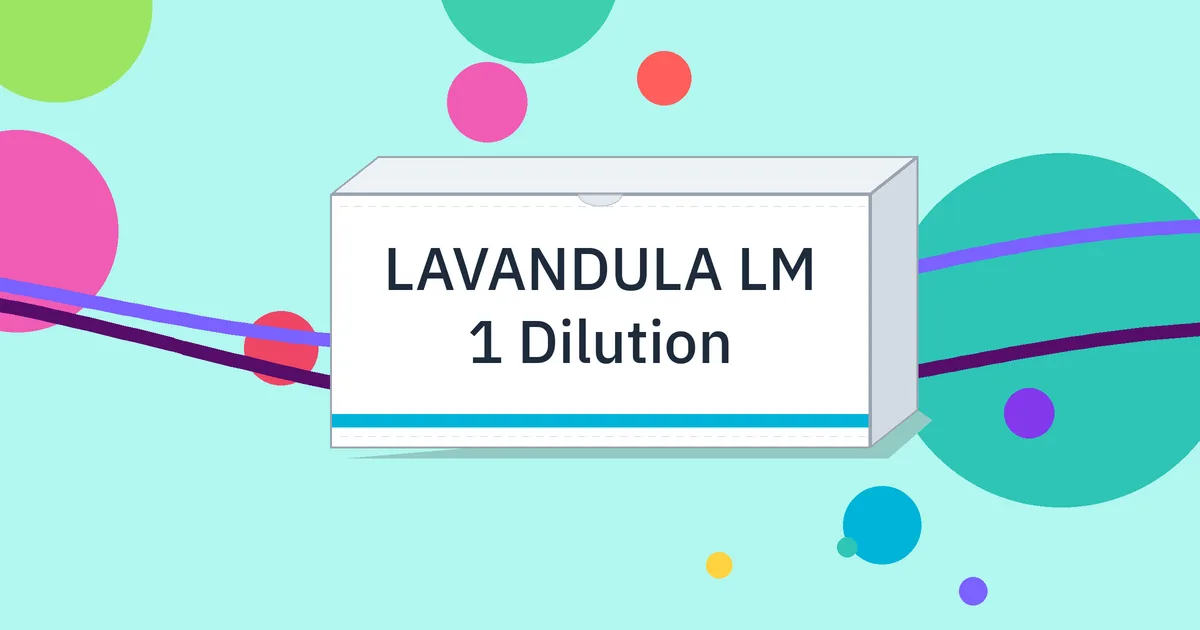 Symbolbild: Packung mit der Aufschrift LAVANDULA LM 1 Dilution (PZN 12929646) – Verfügbarkeit und Bezug in Apotheken in Frankfurt am Main