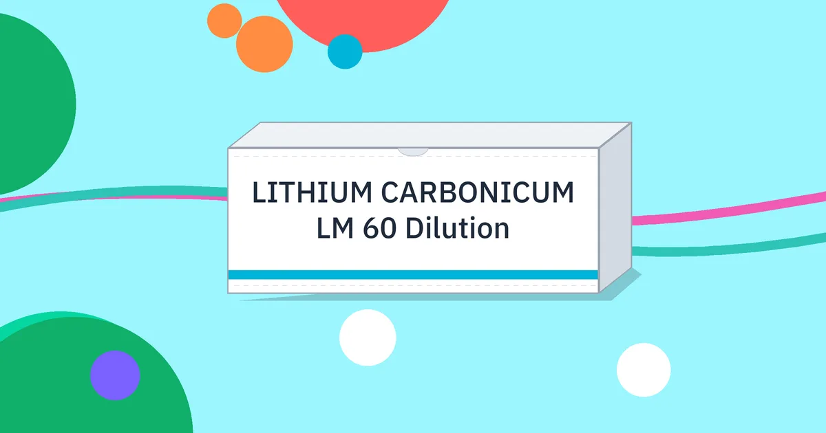 Symbolbild: Packung mit der Aufschrift LITHIUM CARBONICUM LM 60 Dilution (PZN 12931784) – Verfügbarkeit und Bezug in Apotheken in Frankfurt am Main
