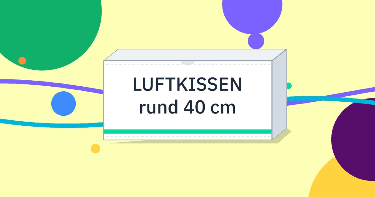 Symbolbild: Packung mit der Aufschrift LUFTKISSEN rund 40 cm (PZN 01732343) – Verfügbarkeit und Bezug in Apotheken in Frankfurt am Main