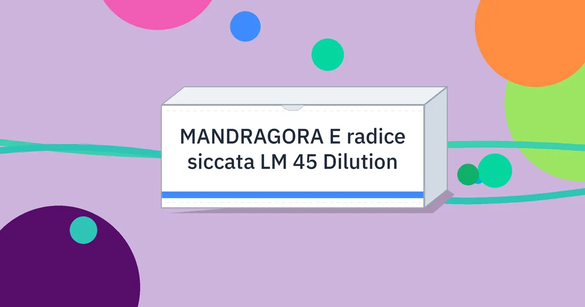 Symbolbild: Packung mit der Aufschrift MANDRAGORA E radice siccata LM 45 Dilution (PZN 13600718) – Verfügbarkeit und Bezug in Apotheken in Frankfurt am Main