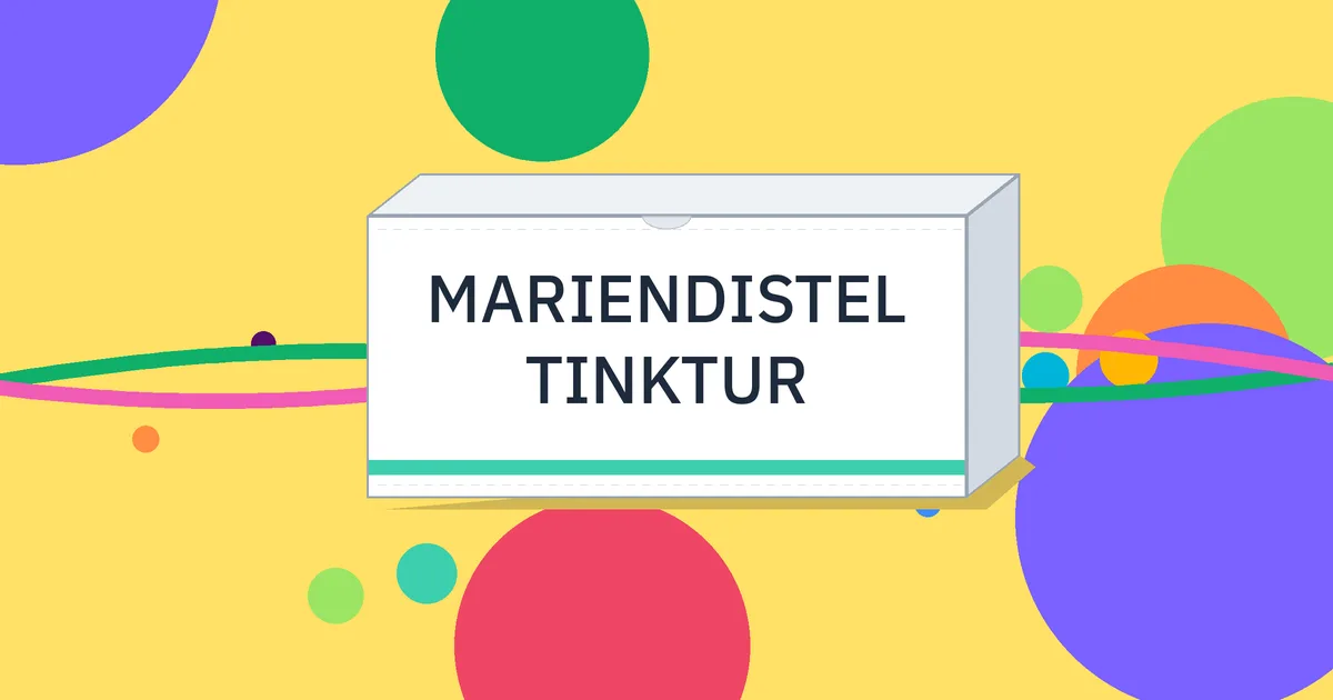 Symbolbild: Packung mit der Aufschrift MARIENDISTEL TINKTUR (PZN 19921151) – Verfügbarkeit und Bezug in Apotheken in Frankfurt am Main