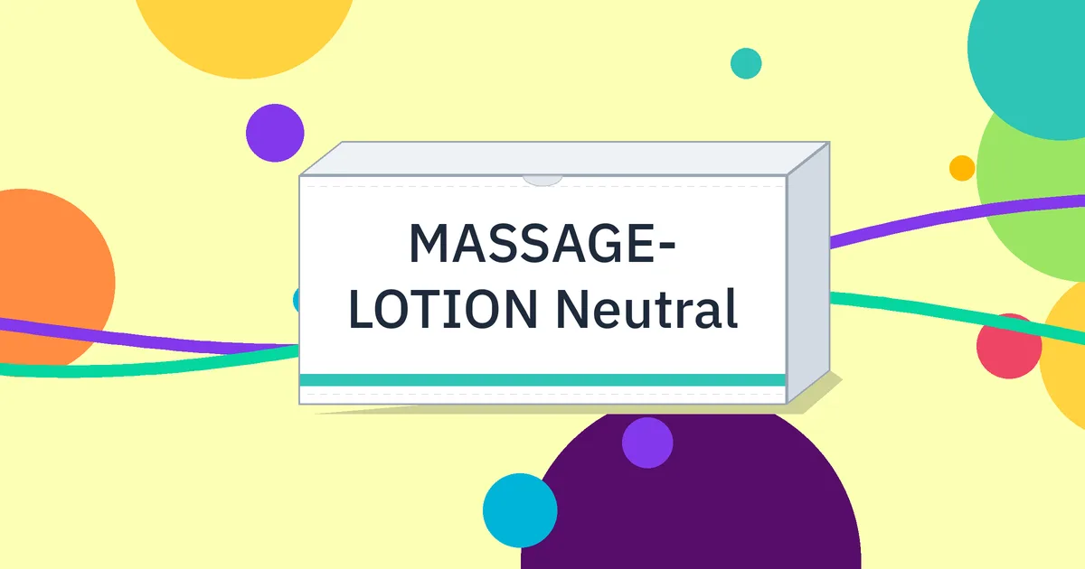Symbolbild: Packung mit der Aufschrift MASSAGE-LOTION Neutral (PZN 00038907) – Verfügbarkeit und Bezug in Apotheken in Frankfurt am Main