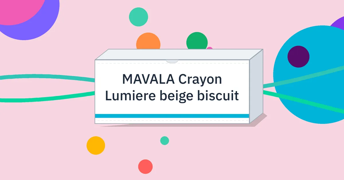 Symbolbild: Packung mit der Aufschrift MAVALA Crayon Lumiere beige biscuit (PZN 20694039) – Verfügbarkeit und Bezug in Apotheken in Frankfurt am Main