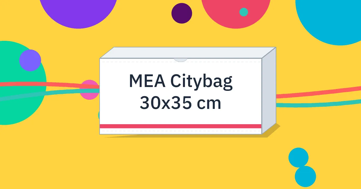 Symbolbild: Packung mit der Aufschrift MEA Citybag 30x35 cm (PZN 11291696) – Verfügbarkeit und Bezug in Apotheken in Frankfurt am Main