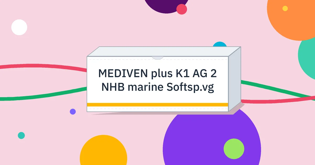 Symbolbild: Packung mit der Aufschrift MEDIVEN plus K1 AG 2 NHB marine Softsp.vg (PZN 15922679) – Verfügbarkeit und Bezug in Apotheken in Frankfurt am Main