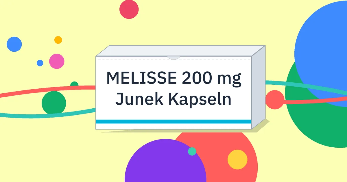 Symbolbild: Packung mit der Aufschrift MELISSE 200 mg Junek Kapseln (PZN 09748585) – Verfügbarkeit und Bezug in Apotheken in Frankfurt am Main